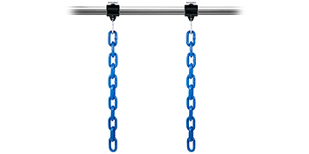VEVOR Weight Lifting Chains, 1 Pair 44LBS/20kg Weight lifting Chains ...