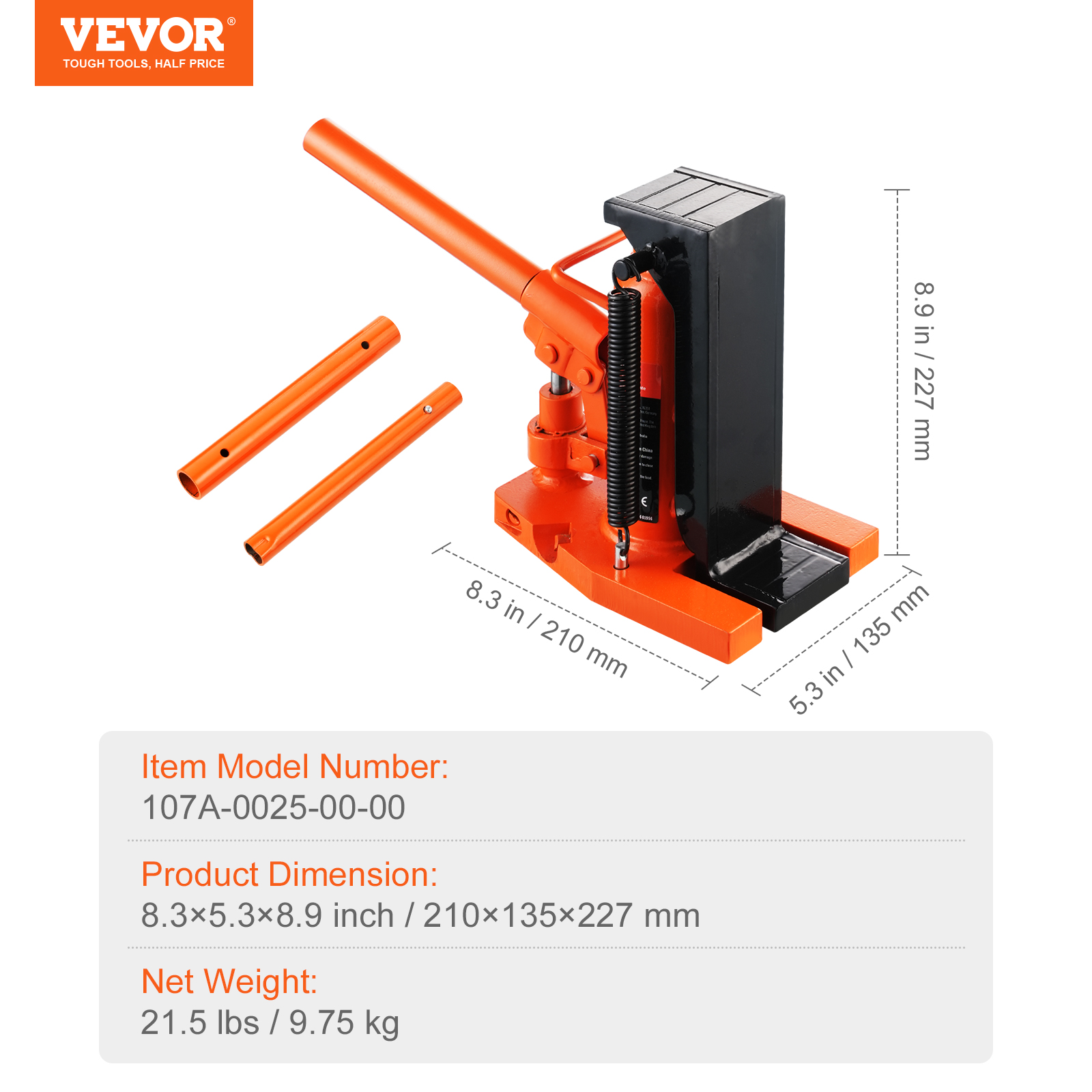 Hydraulic Machine Toe Jack Lift Capacity 2.5/5/10 Ton Toe 5/10/20 Ton ...