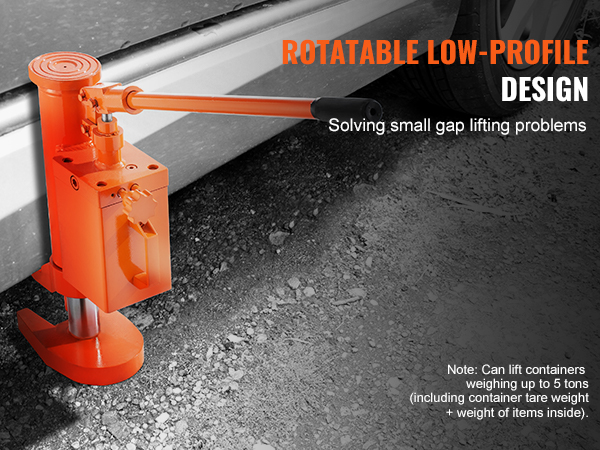 VEVOR Hydraulic Toe Jack, 5 Ton On Toe Toe Jack Lift, 10 Ton On Top ...