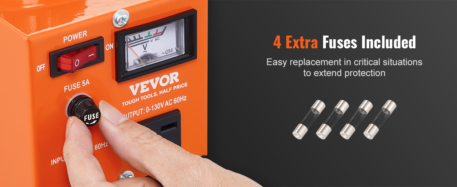 Vevor 500va Auto Variable Voltage Transformer 3 84 Amp 110v Input 0