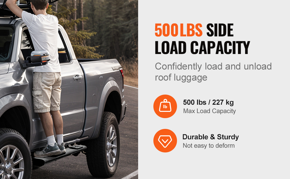 VEVOR Running Boards 3" Step Bars Fit 2005-2023 Toyota Tacoma-Crew Cab ...