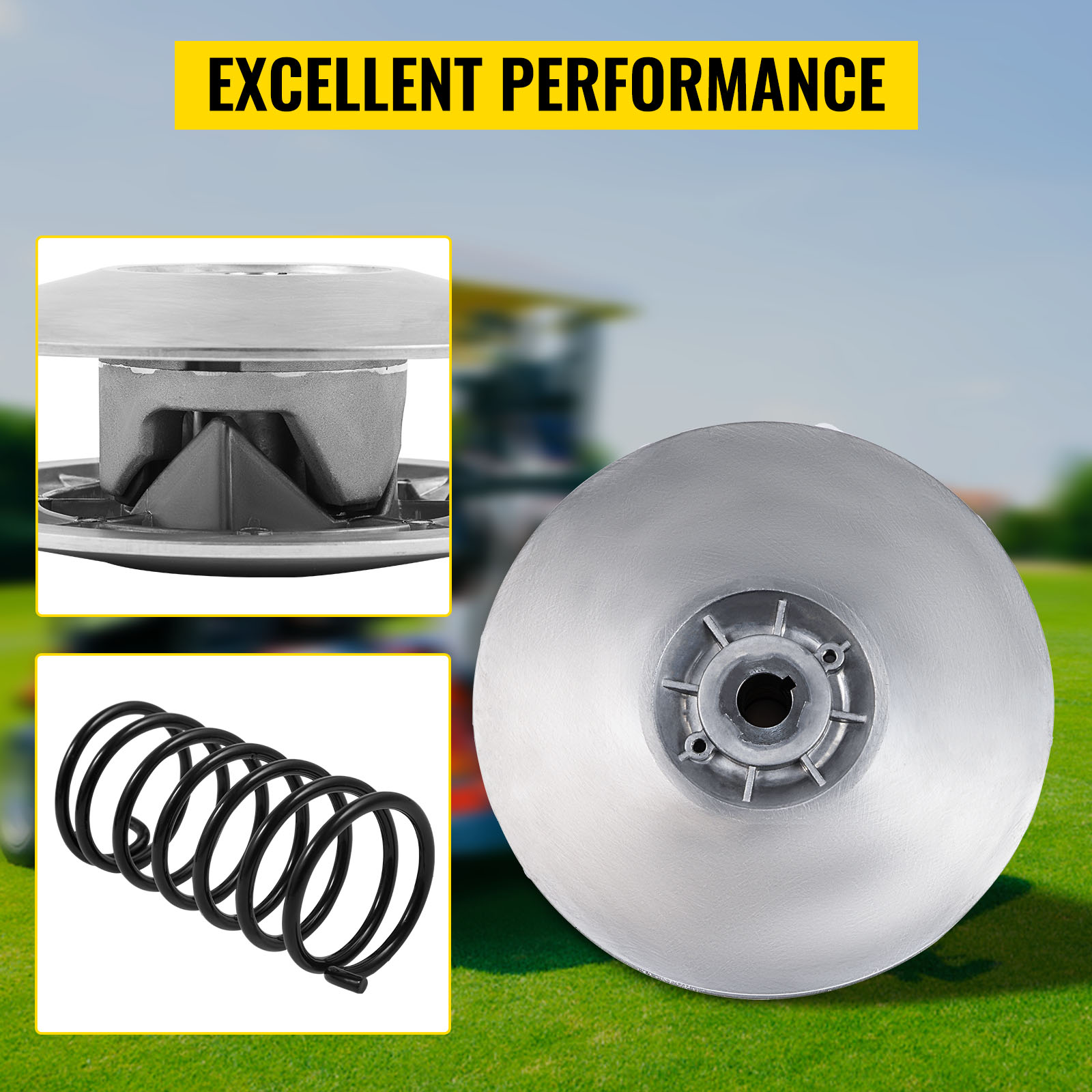 VEVOR Heavy Duty Rear Driven Clutch Kit Secondary Clutch Compatible ...