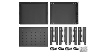 VEVOR Server Rack, 12U Open Frame Rack, 4-Post IT Server Network Relay ...