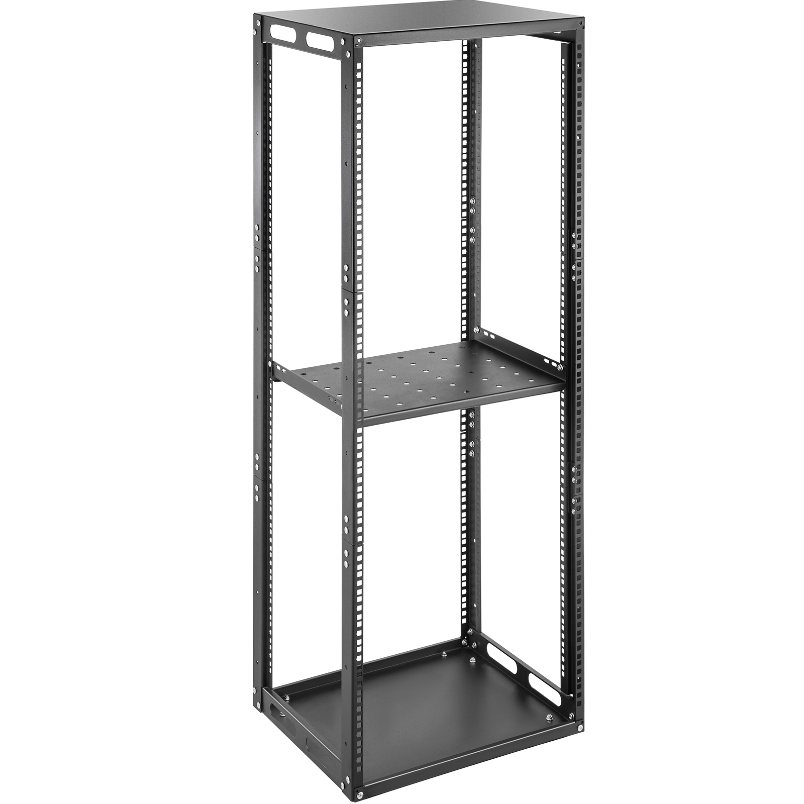 VEVOR Server Rack, 28U Open Frame Rack, 4-Post IT Server Network Relay ...