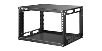 VEVOR Open Frame Server Rack Network Server Rack 6U 4 Post 19"/482mm ...