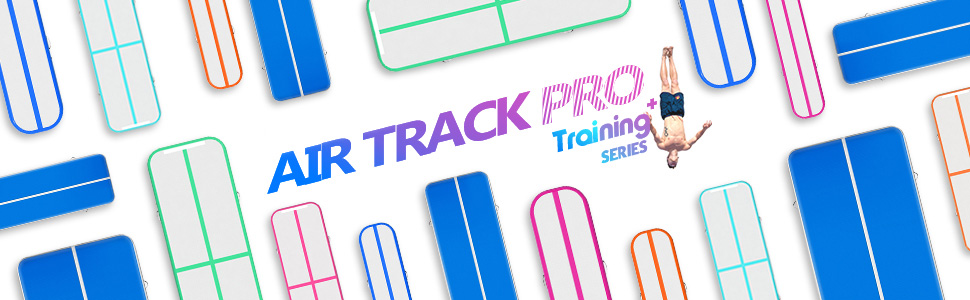 Yepsport Air Track, 20ft Inflatable Air Track Tumbling Mat with ...