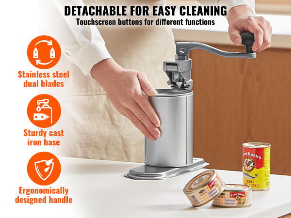 VEVOR Manual Can Opener, Commercial Table Clamp Opener for Large Cans ...