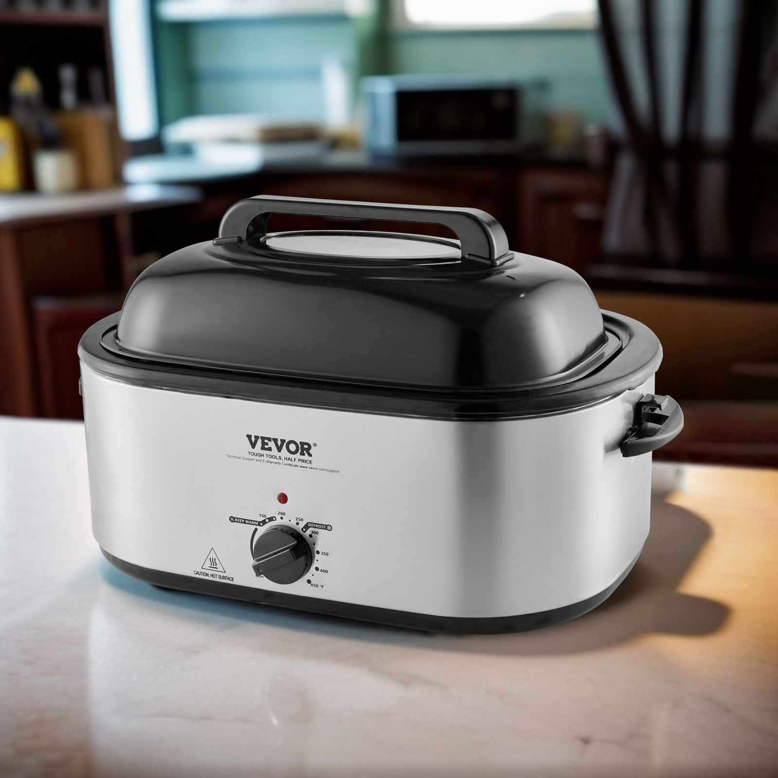 Electric Roaster Oven 18-26QT Turkey Roaster Oven w/Self-Basting Lid ...