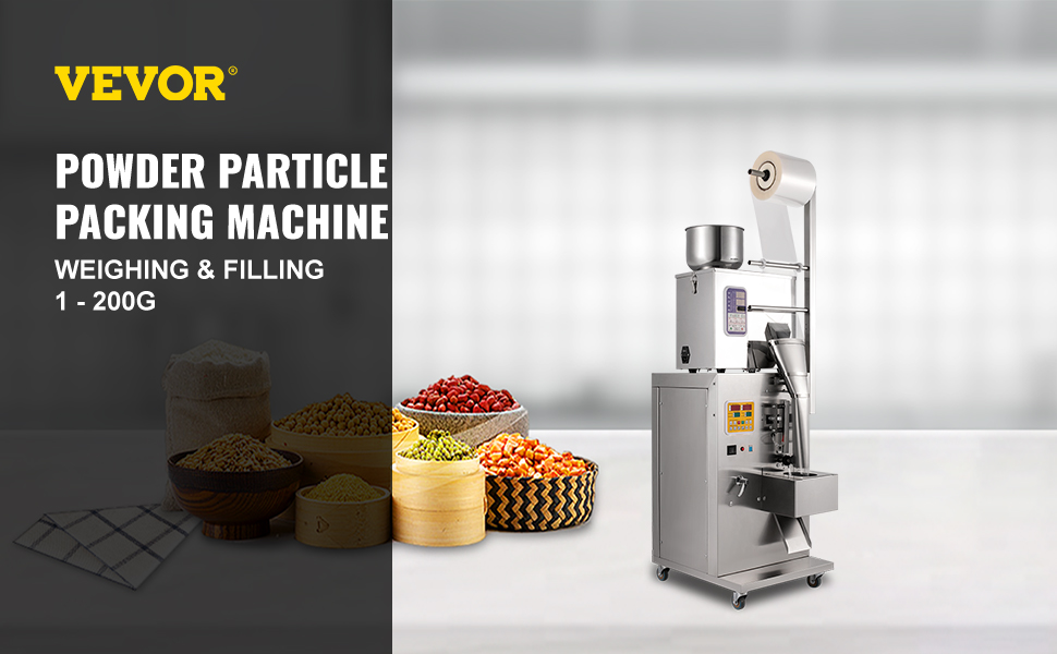 VEVOR VEVOR Powder Packing Machine Powder Filling Machine 200 g ...
