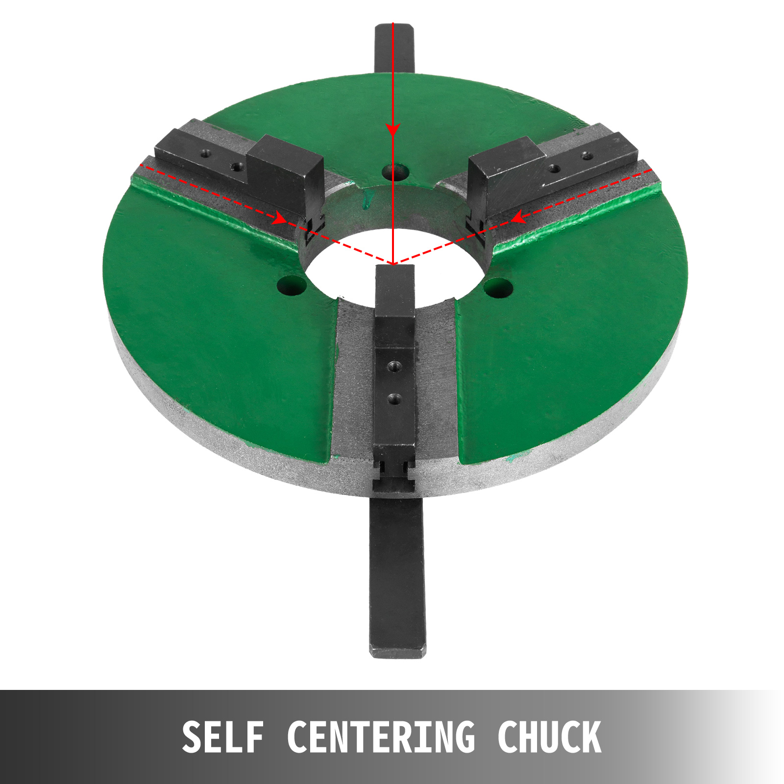 12" 3 Jaw Table Chuck Wp-300 300mm Reversible Wood Turning Welding ...