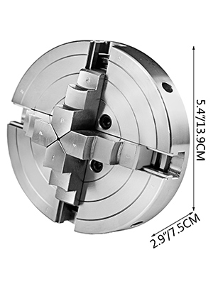 6" Lathe Chuck Self-centering 150mm 4 Jaw for CNC Milling Drilling ...