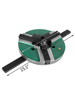 8" 3 Jaw Table Chuck Wp-200 200mm Reversible Milling Cast Iron Self ...