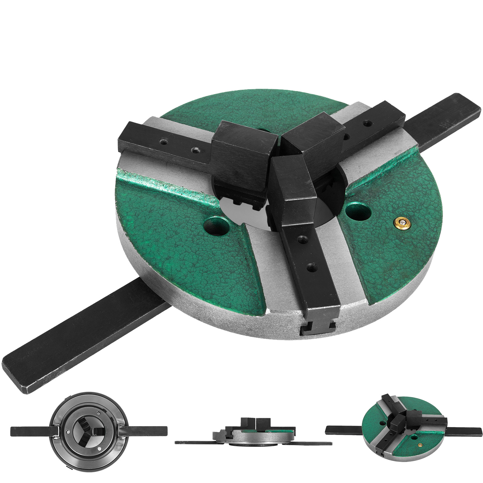 8" 3 Jaw Welding Table Chucks Semi-steel WP-200 200mm Reversible Self ...