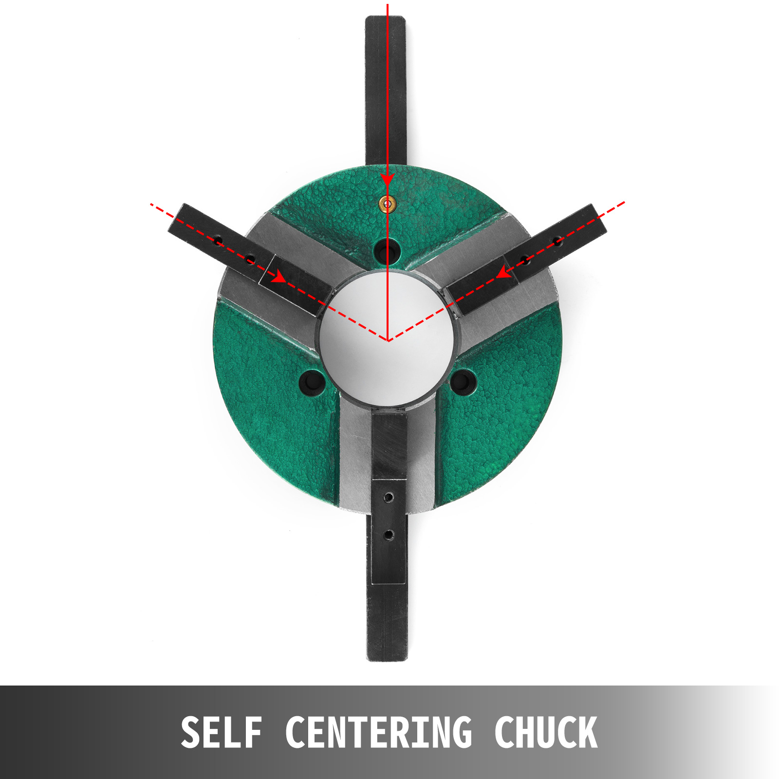 8" 3 Jaw Table Chuck Wp-200 200mm Reversible Milling Cast Iron Self ...