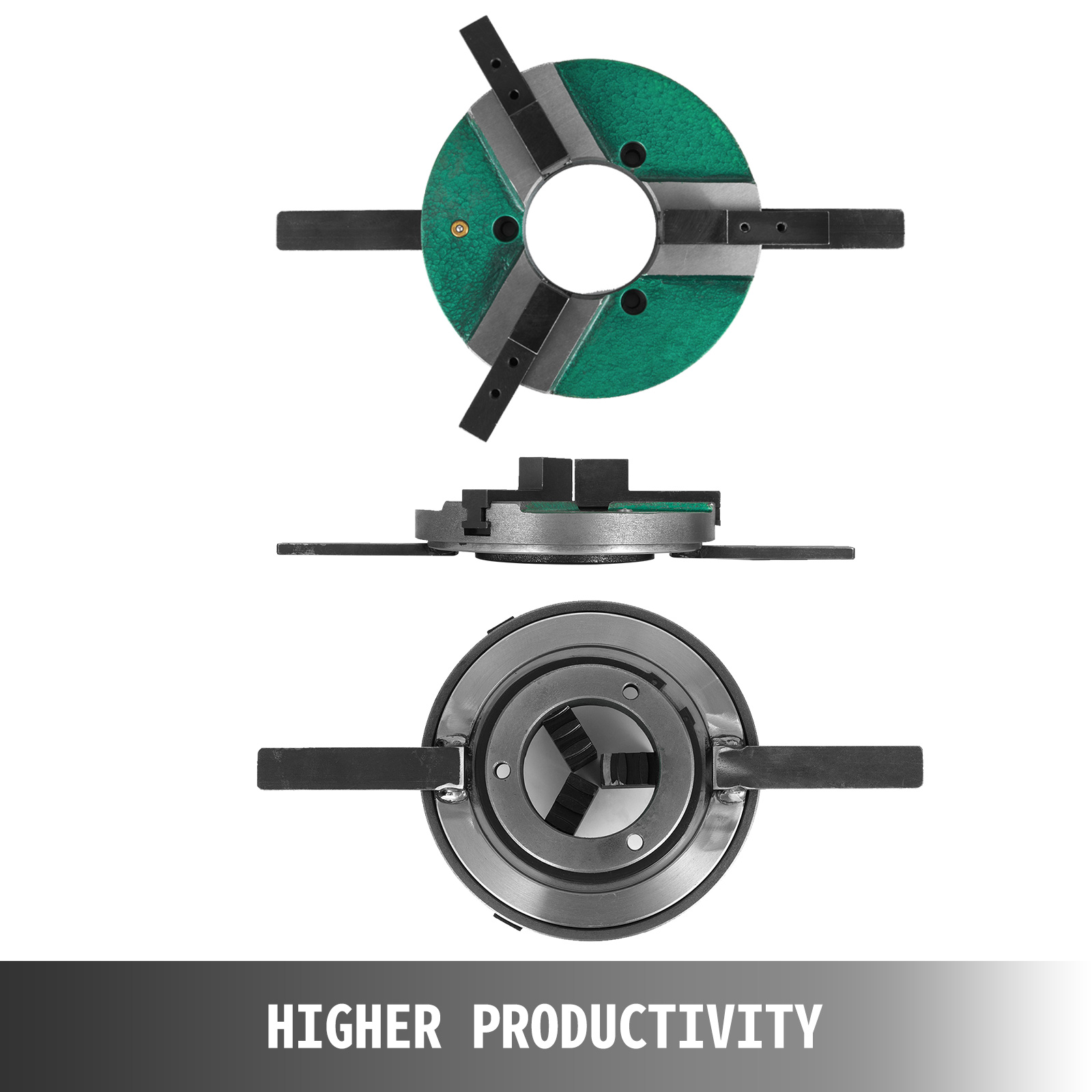 8" 3 Jaw Welding Table Chucks Semi-steel WP-200 200mm Reversible Self ...