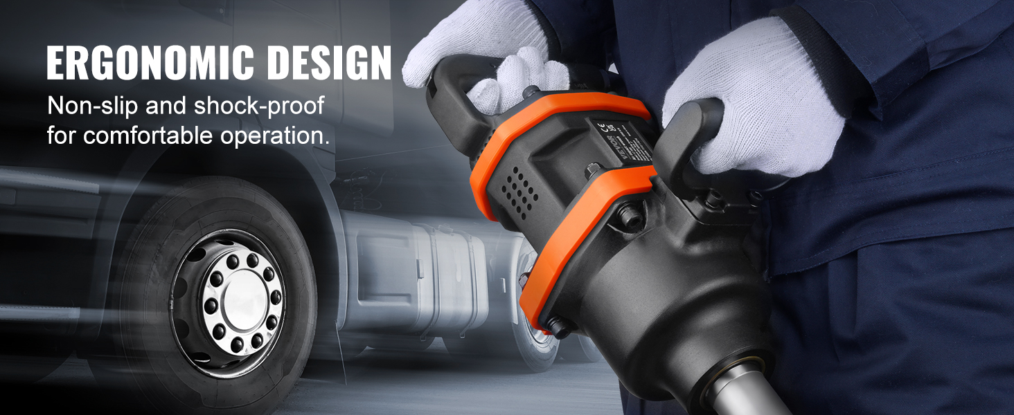 VEVOR Llave de impacto neumática de 1" Pistola de impacto 3160 pies-lbs ...