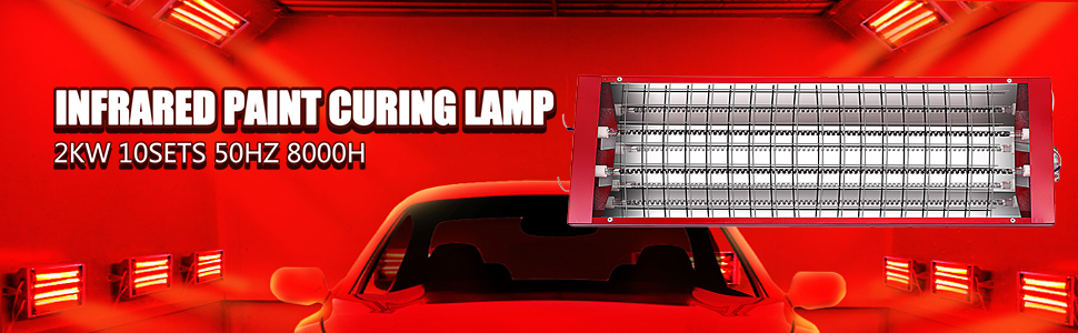 Infrared Paint Curing Lamp Baking Lamp Auto Heating Lamp 2kw 10set ...