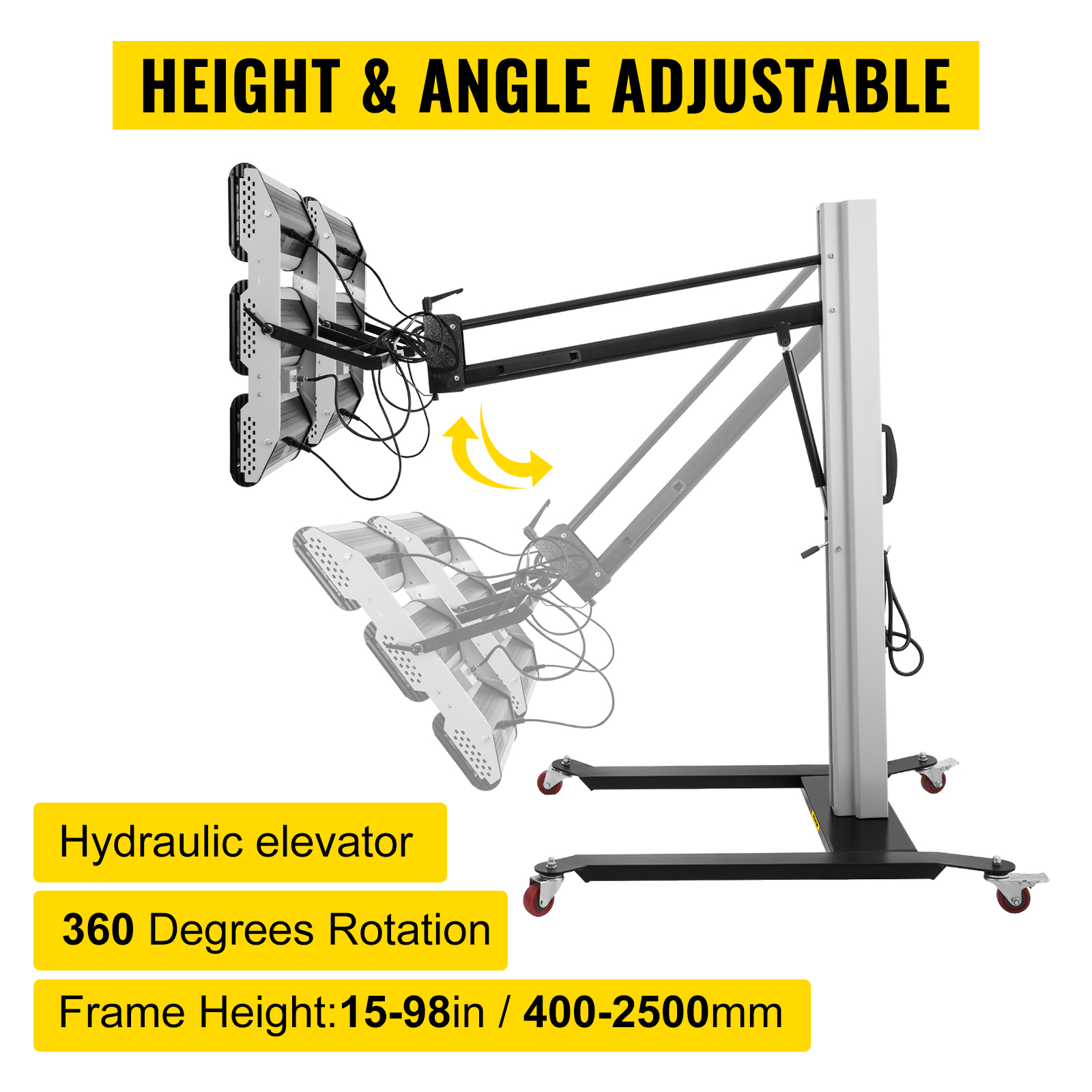 VEVOR 6000W Paint Curing Lamp, Infrared Curing Lamp, 110V Paint Baking ...
