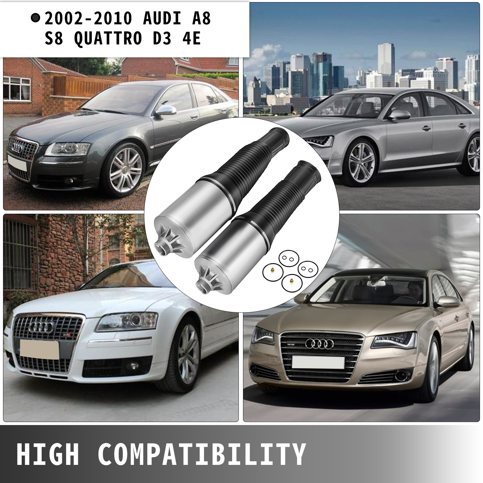 2x Air Suspension Repair Kit For Audi A8 S8 Quattro D3 4E 2002-10 Front ...