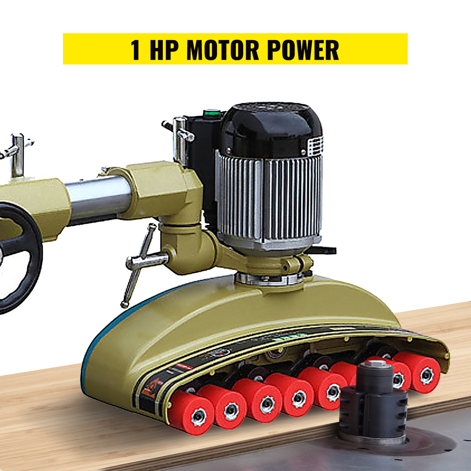 VEVOR 8 Roller Variable Speed Power Feeder 1 Phase 220V Power Stock ...