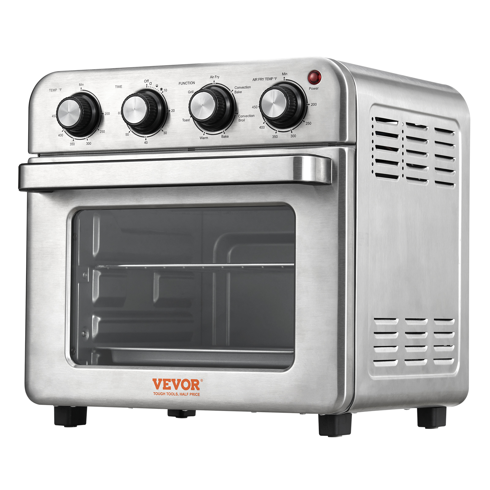 VEVOR Air Fryer Toaster Oven Stainless Steel Convection Oven Steam Oven ...