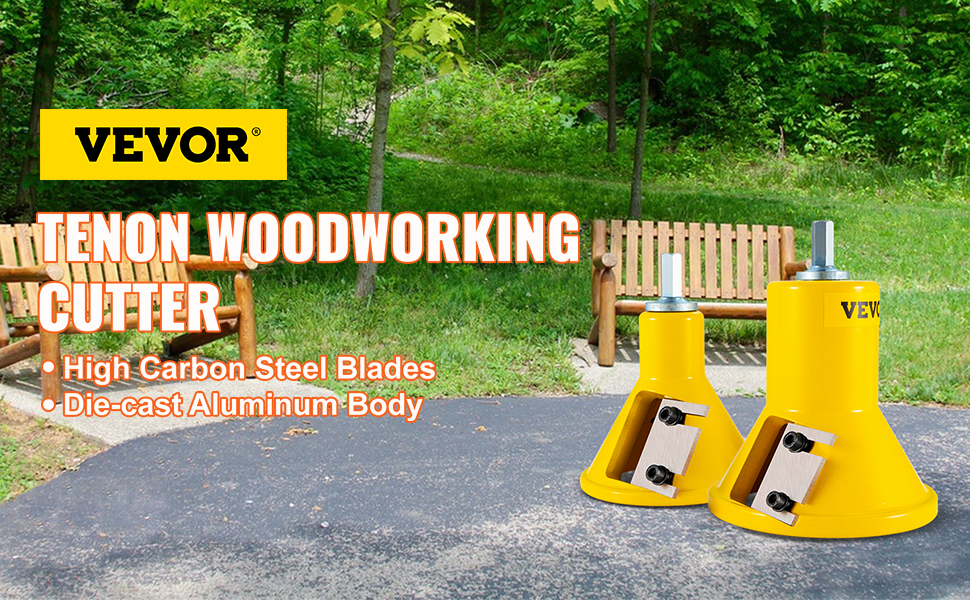 VEVOR Tenon Cutter, 1\"/25.4mm & 2\"/50.8mm Diameter, with Dual ...