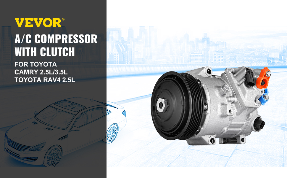 A/C Compressor CO 11303C - 883100R014 for Toyota Camry RAV4 | VEVOR US