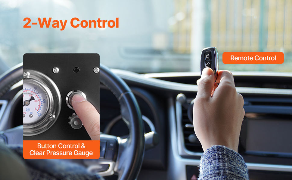 Air Shock Controller Kit 12V 100PSI On Board Air Compressor System ...