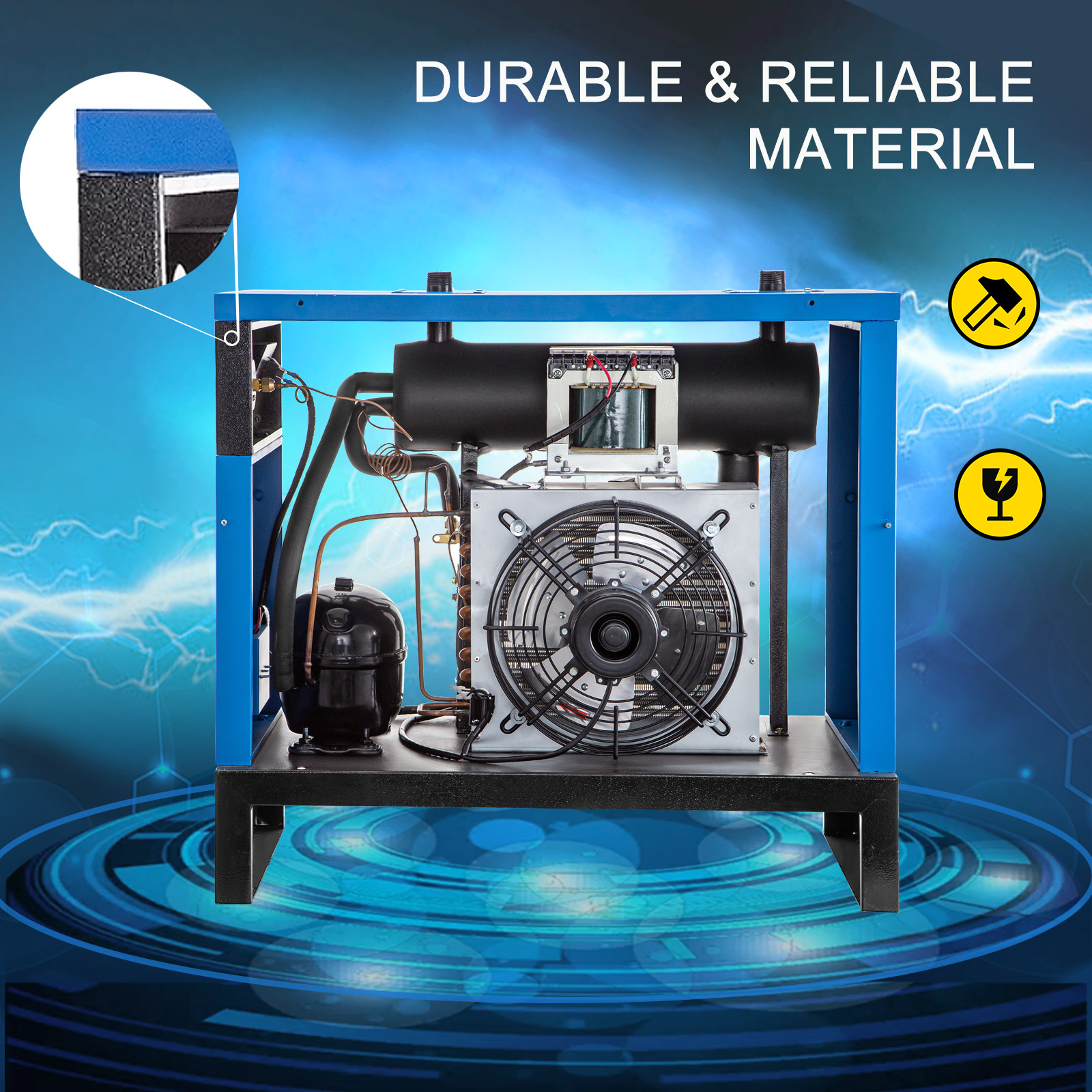 VEVOR Refrigerated Air Dryer 35CFM Compressed Air Dryer Refrigerated ...