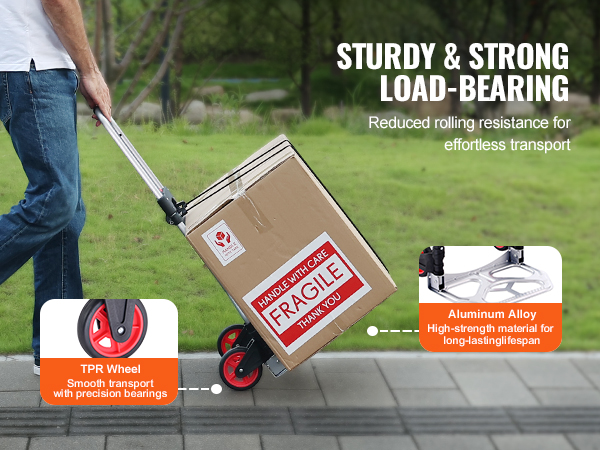 VEVOR steekwagen opvouwbare transportwagen van 80 kg gemaakt van ...