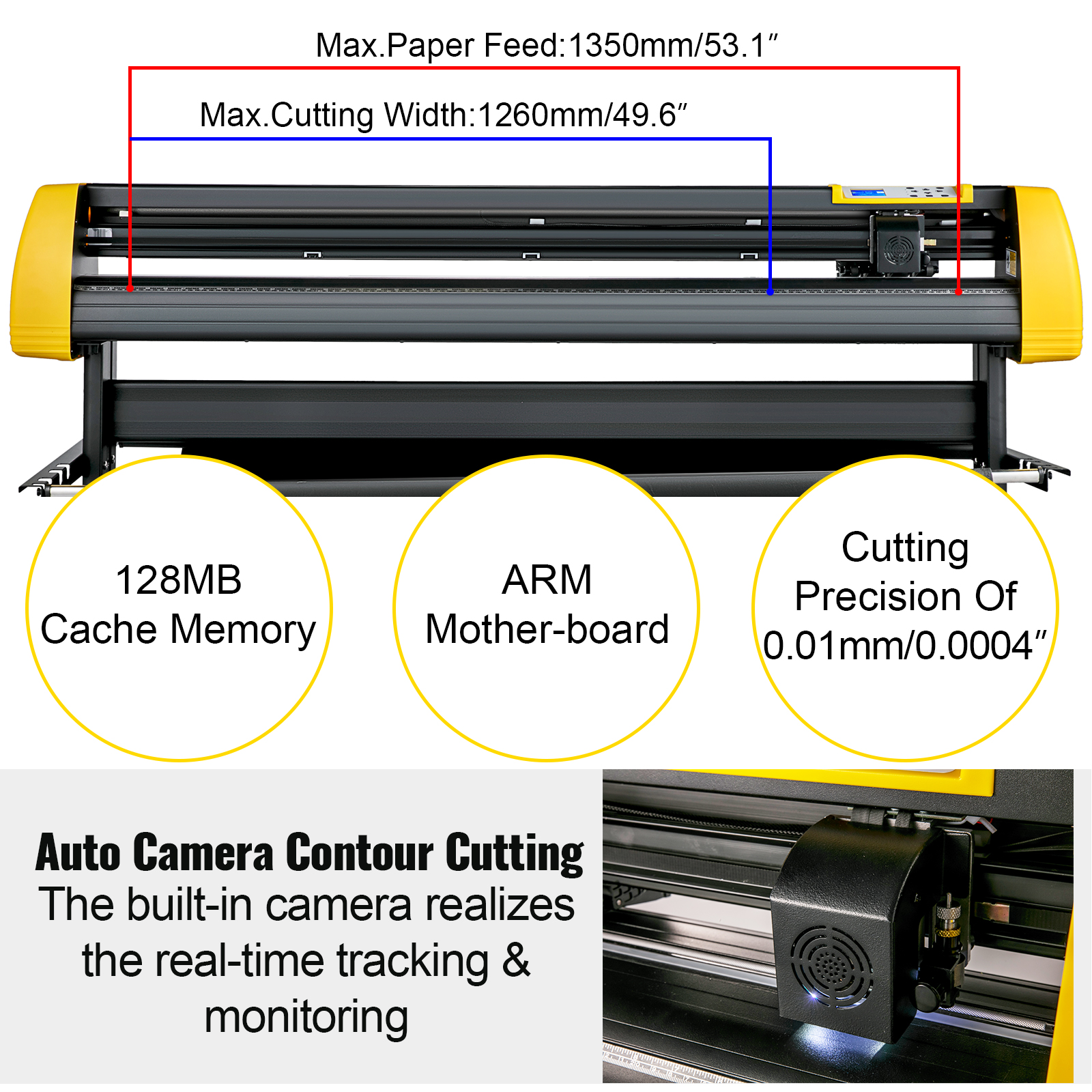 Vevor Vinyl Cutter Machine Cutting Plotter 1350mm Plotter Printer Vinyl ...