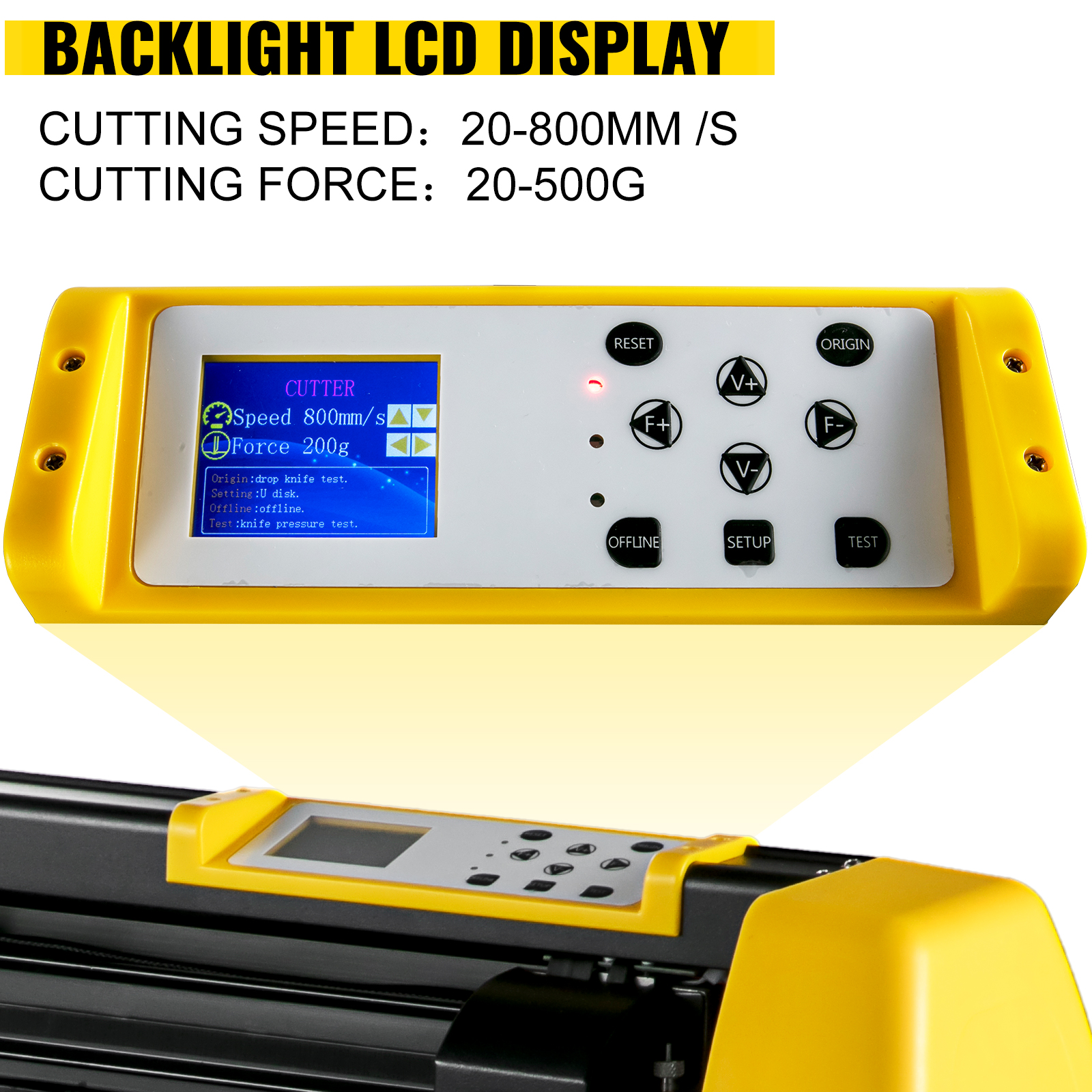 VEVOR Vinyl Cutter Machine, 870mm Cutting Plotter, Automatic Camera ...