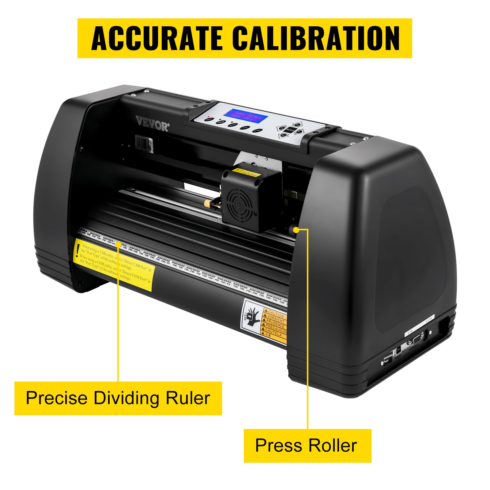 VEVOR 14in Vinyl Cutter Machine Vinyl Plotter LCD Display with SignCut ...