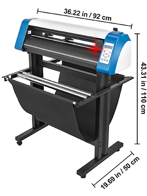 VEVOR Vinyl Cutter 28 inch Vinyl Cutter Machine Semi-Automatic DIY ...