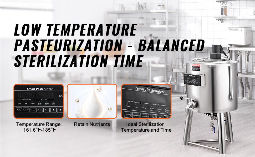 Commercial Milk Pasteurization Machine 30L Pasteurizer for Milk ...