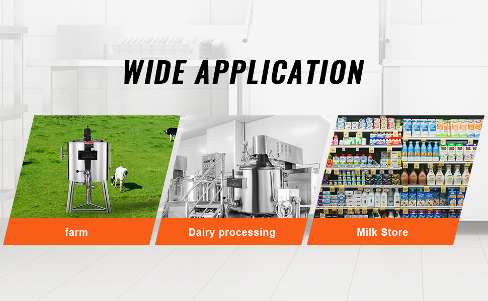 Commercial Milk Pasteurization Machine 30L Pasteurizer for Milk Sterilization | VEVOR US