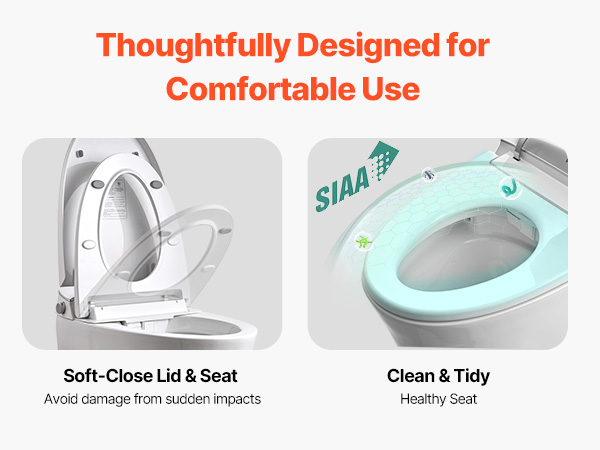 Elongated Smart Toilet Auto Freshening Toilet with Heated Toilet Seat ...