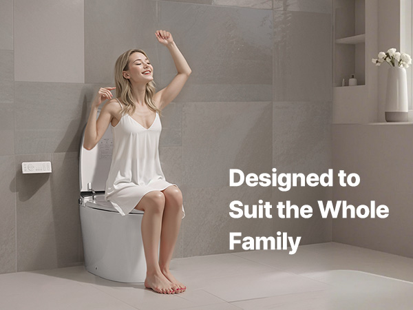 Elongated Smart Toilet Auto Freshening Toilet with Heated Toilet Seat ...