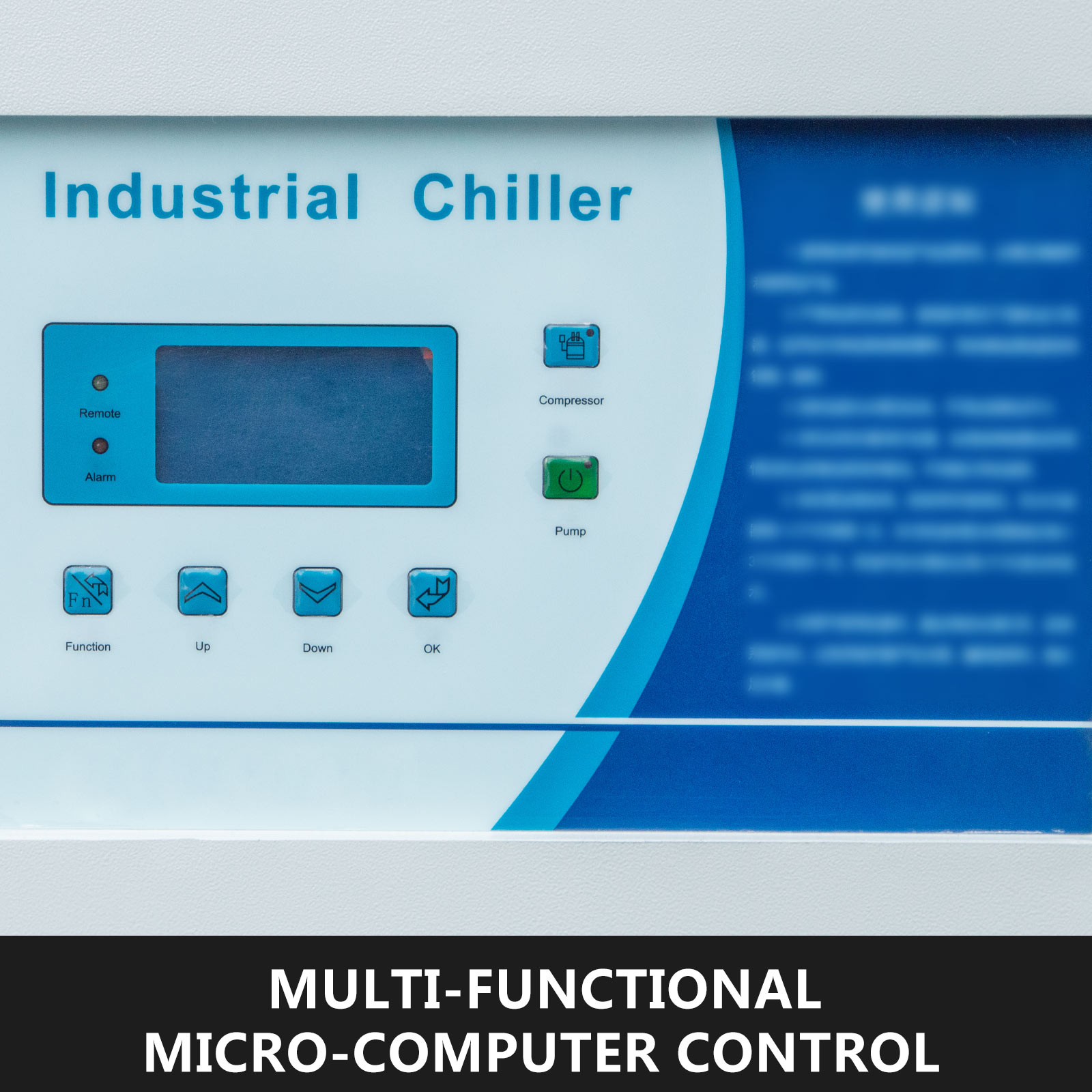 VEVOR 3 Tons Air-cooled Industrial Chiller 3HP Compressor Finned ...