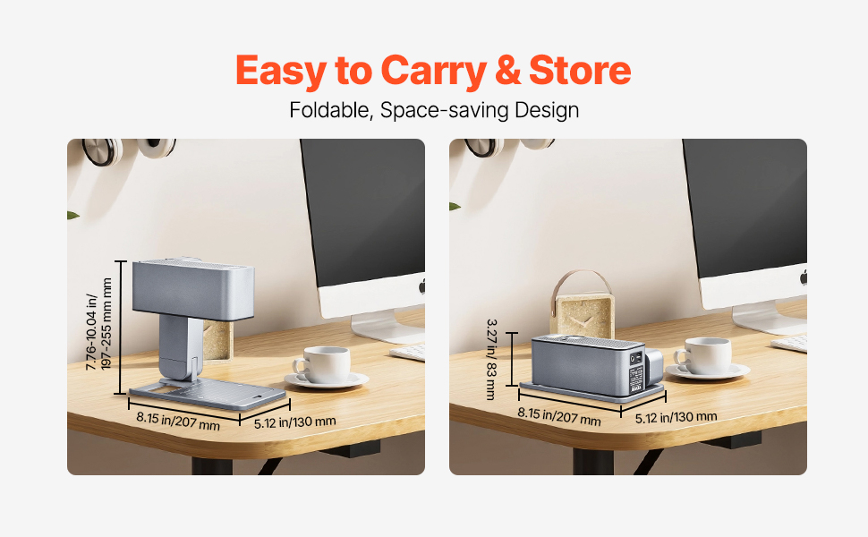 VEVOR Portable Laser Engraver 600 mm/s 5W High Speed Handheld Engraving ...