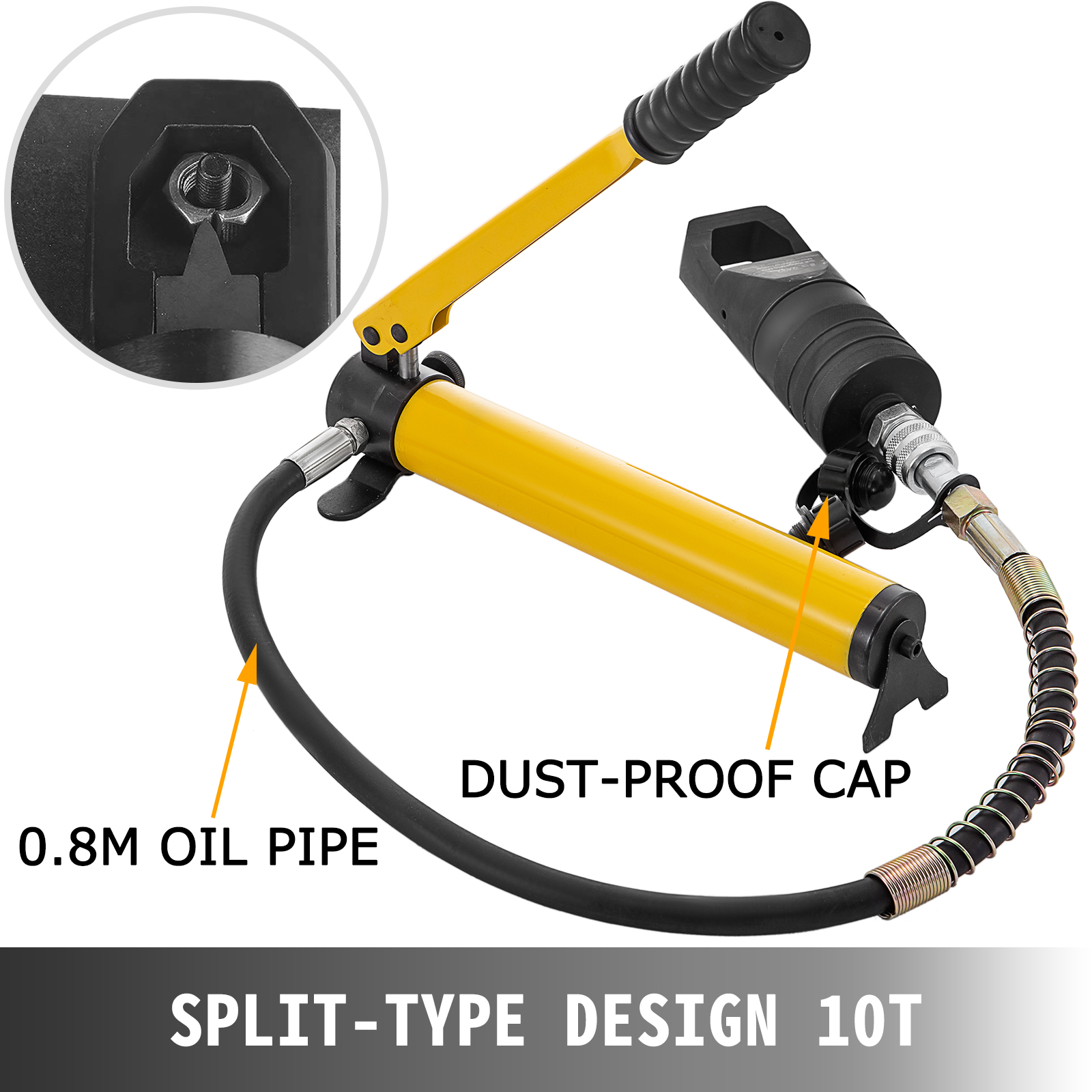 Vevor Hydraulic Nut Splitter Nut Cutter Tool 19-24mm Range Nut Split ...