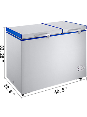 VEVOR Chest Freezer, 182 Quart Commercial RV Deep Freezer, 6.1 cu.ft ...