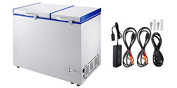 VEVOR Chest Freezer, 182 Quart Commercial RV Deep Freezer, 6.1 cu.ft ...