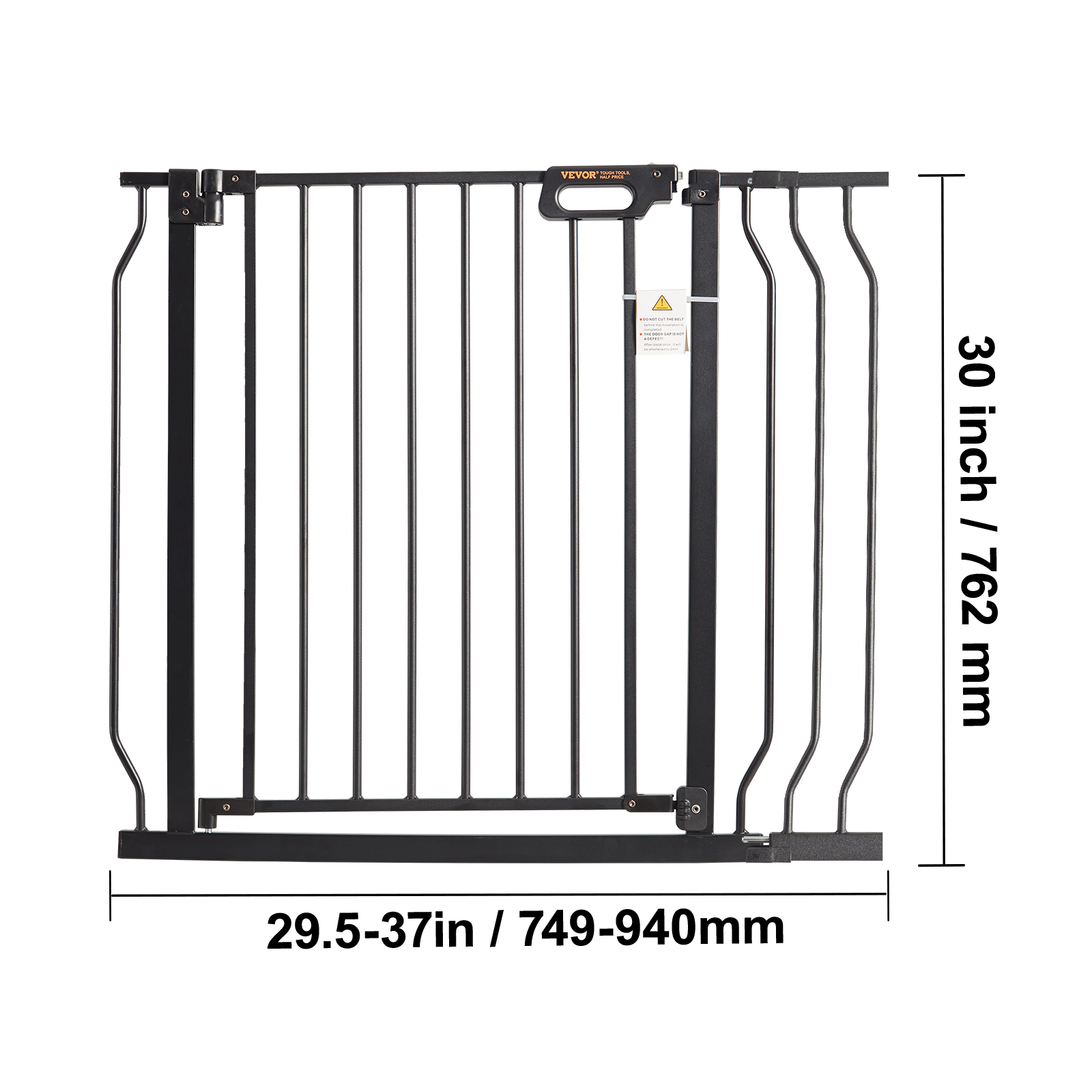 VEVOR Barriere de Securite Extensible 75-99 cm Hauteur de 76 cm ...
