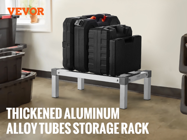 Newly Upgraded！VEVOR Aluminum Dunnage Rack Stationary Dunnage Rack 24 ...