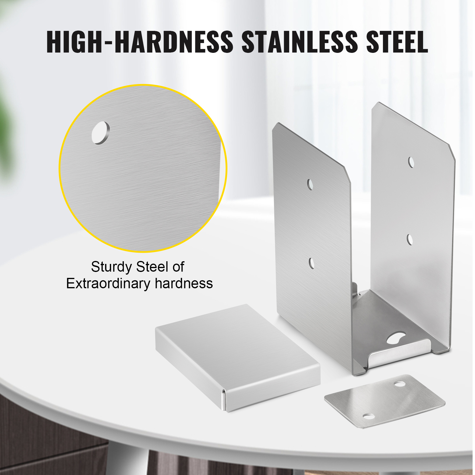 VEVOR Standoff Post Base 4 x 4"(Inner Size:3.74 x 3.15") 12 PCS ...