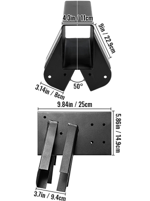 VEVOR Swing Set Bracket 9.84" Swing Bracket A-Frame Construction Swing ...