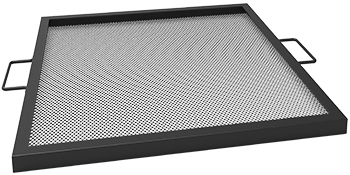 VEVOR Square Fire Pit Grate, 36 x 36 inch Fire Pit Grill Grate, X-Marks ...