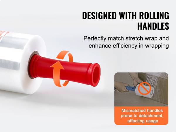 VEVOR Stretch Film, 5 inches x 1000 feet, 4 Pack, 80 Gauge Industrial ...