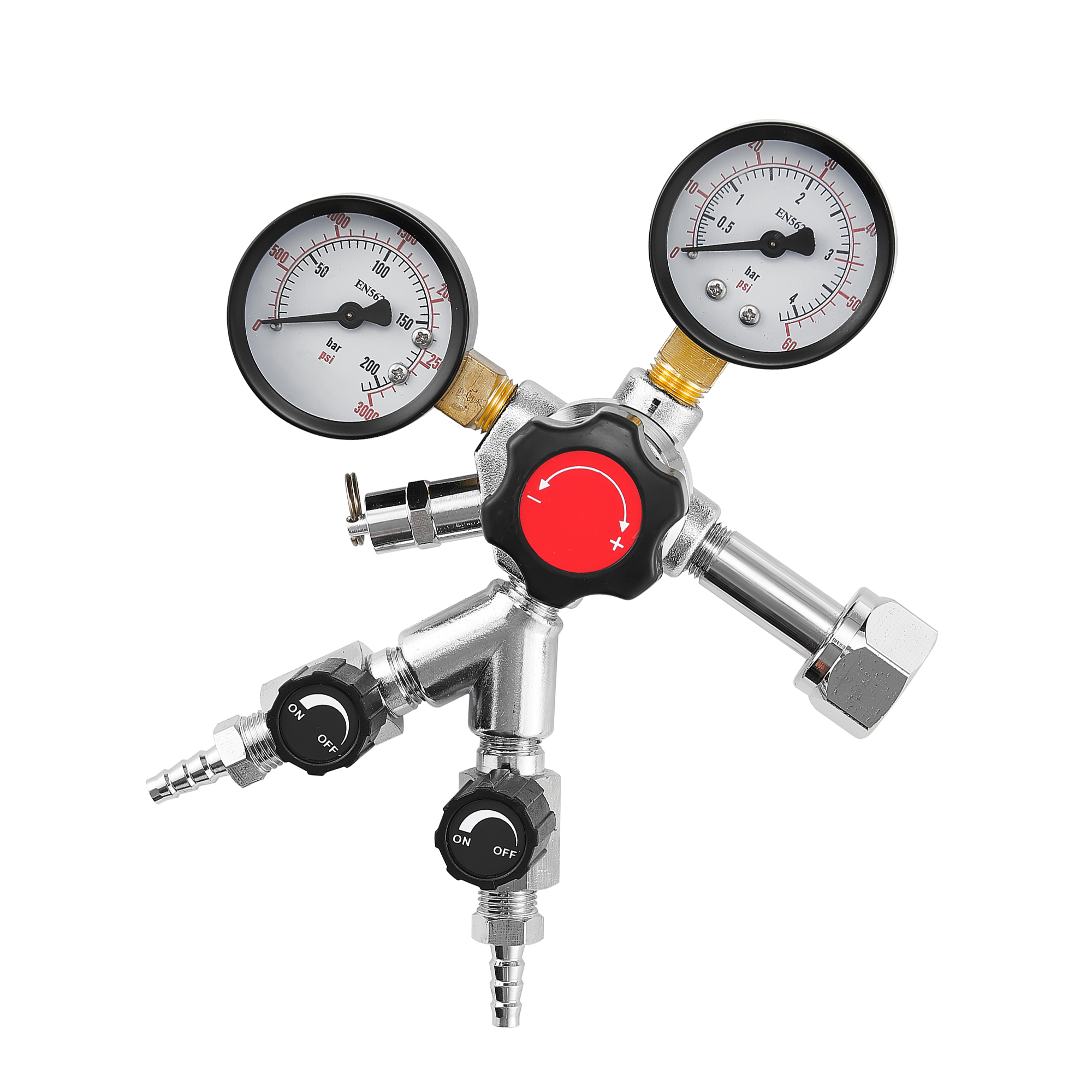 5/10/15/20 Lbs CO2 Tank Aluminum CO2 Regulator Gauge with Check Valve ...